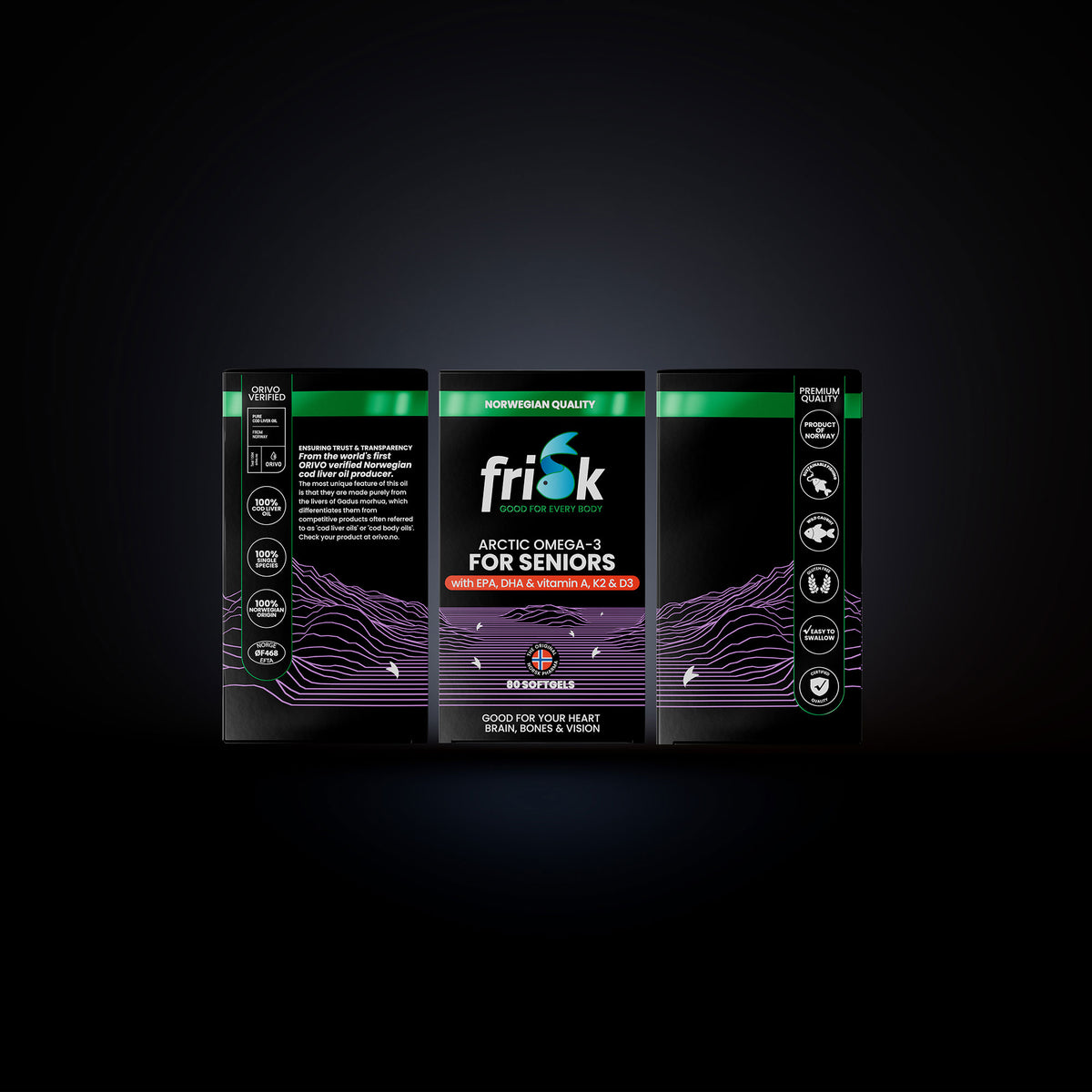 Frisk Arctic Omega-3 For Seniors | Essential Support for Heart, Brain ...
