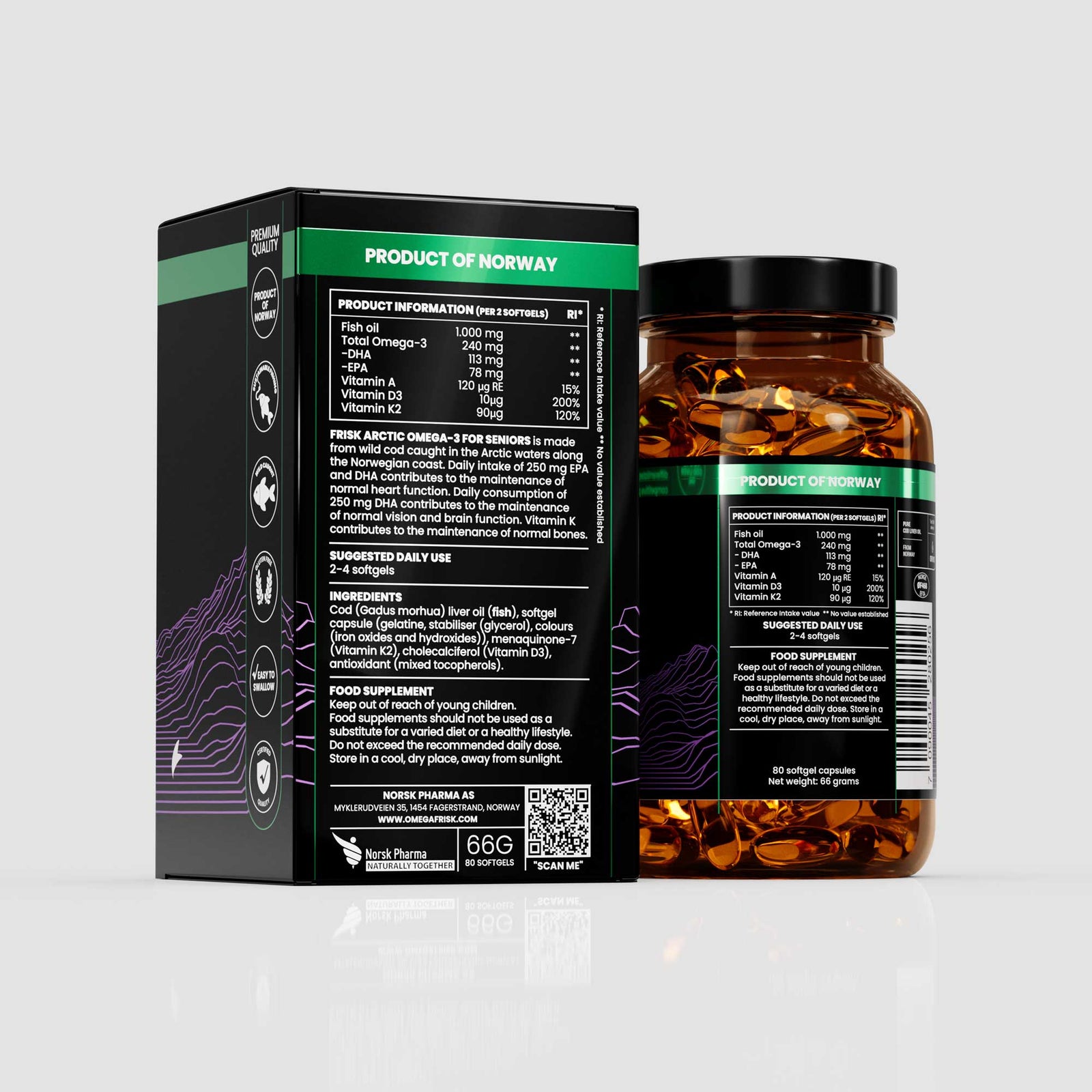 Arctic Omega-3 For Seniors –omega-3 for hjarte og ledd - Norskomega3.no